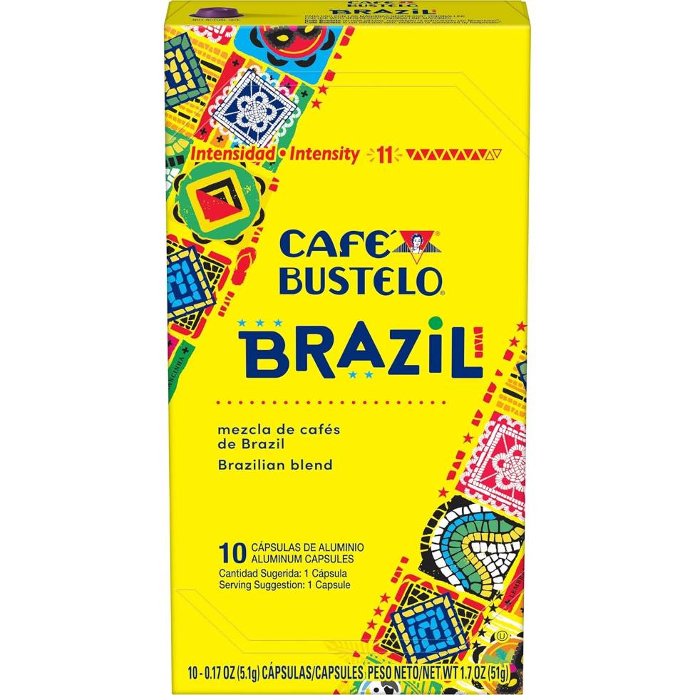 Cafe Bustelo Brazil, Box of 10 Nespresso Capsules – Coffee Pods PH