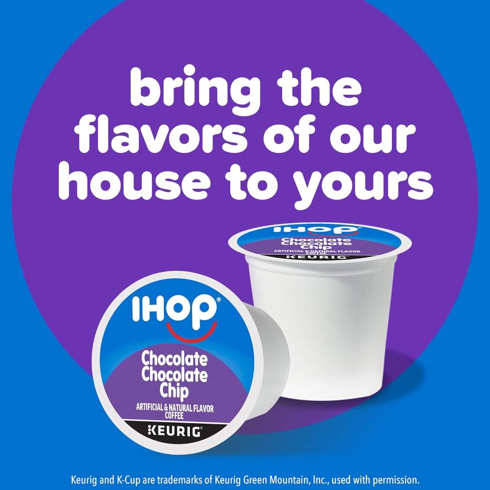 IHOP Chocolate Chip, Medium Roast, Keurig K-cup Coffee Pods, Box of 10 ...