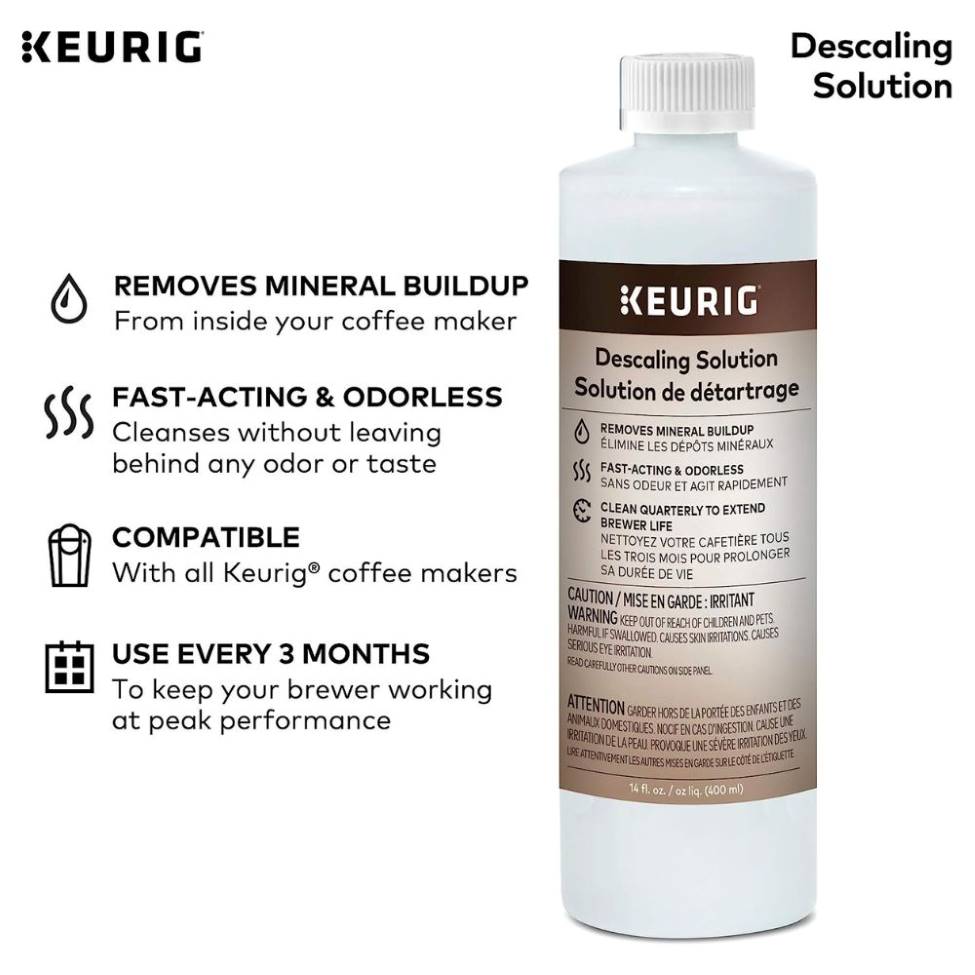 Keurig Brewer Cleanse Kit (Descaling Solution and Rinse Pods) – Coffee ...