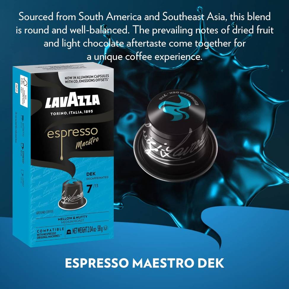 Lavazza Decaf, box of 10 Nespresso Capsules – Coffee Pods PH