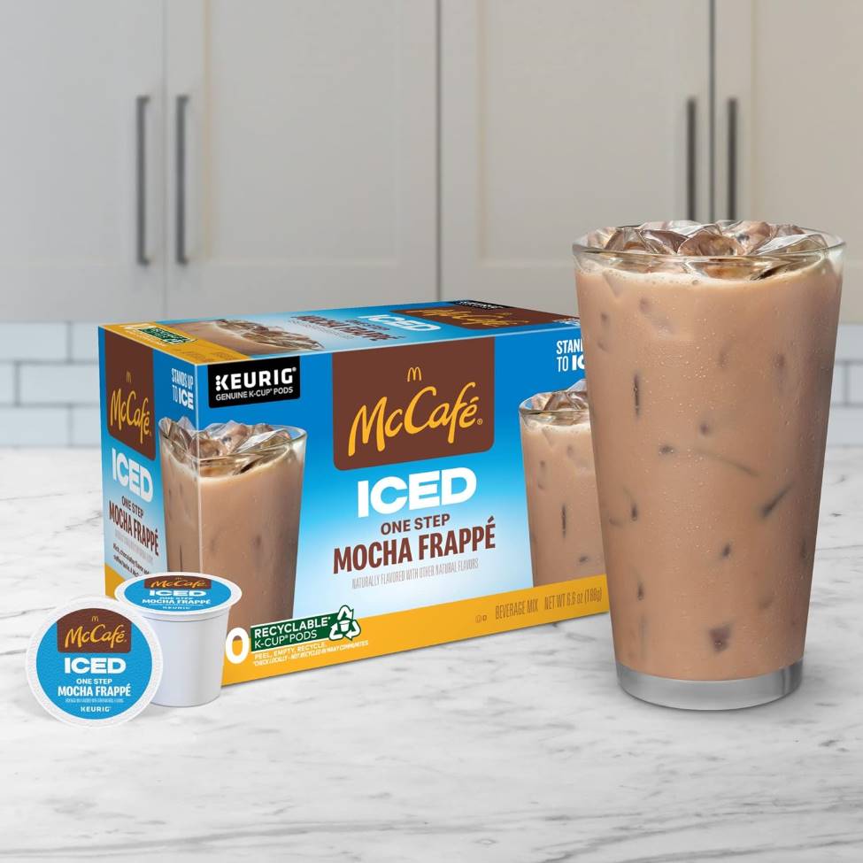 McCafe Iced One Step Mocha Frappe, Medium Roast, Keurig K-Cup Coffee P ...